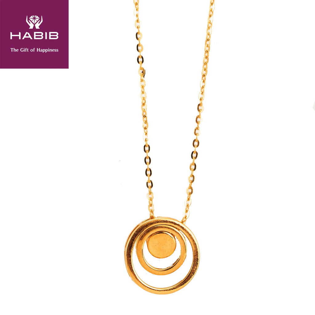 HABIB 916/22k Yellow Gold Necklace PTN108 | Shopee Malaysia