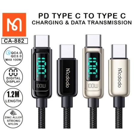 MCDODO Digital Pro Display Power FAST CHARGING USB DATA CABLE CA-881 CA ...