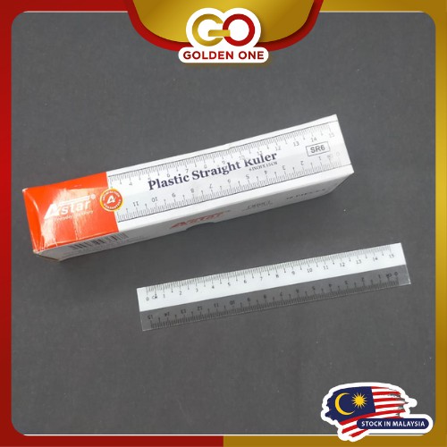 ASTAR / NISO PLASTIC RULER /塑胶尺 15CM/20CM/30CM (SR6/SR8/SR12/SR7612 ...