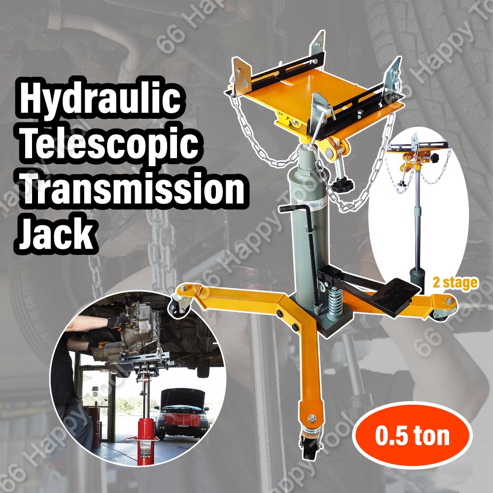 0.5T Hydraulic Transmission Jack High Lift Telescopic Single Plunger ...
