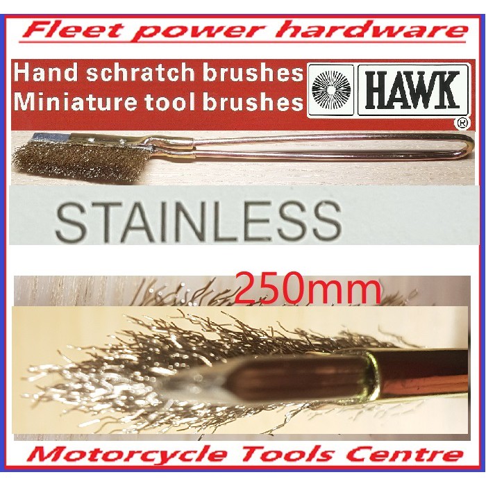 hawk wire hand brush cleaning stainless steel handle rust scratch angle ...