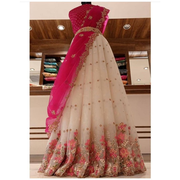 💃Half saree material💃 | Shopee Malaysia