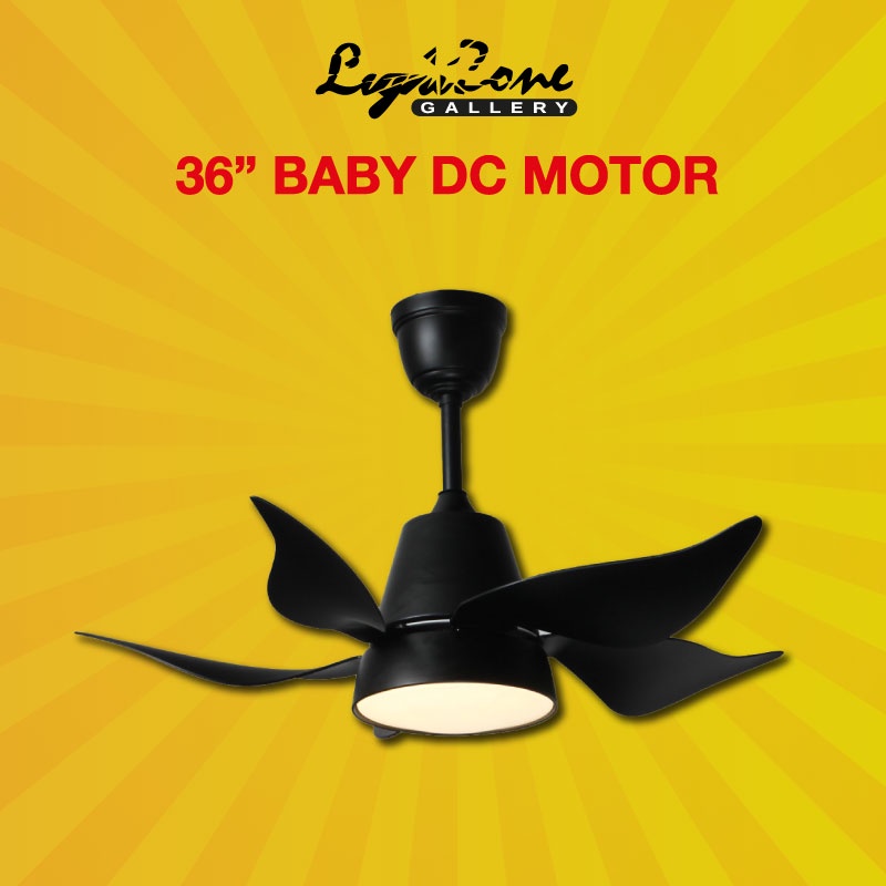 36" DC Motor Baby Ceiling Fan with LED Light | Shopee Malaysia