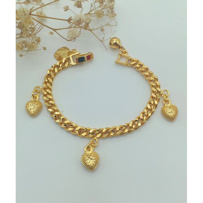 Emas Korea Sadur 24k Gelang Budak 💥 HOT item Persis Ori | Shopee Malaysia