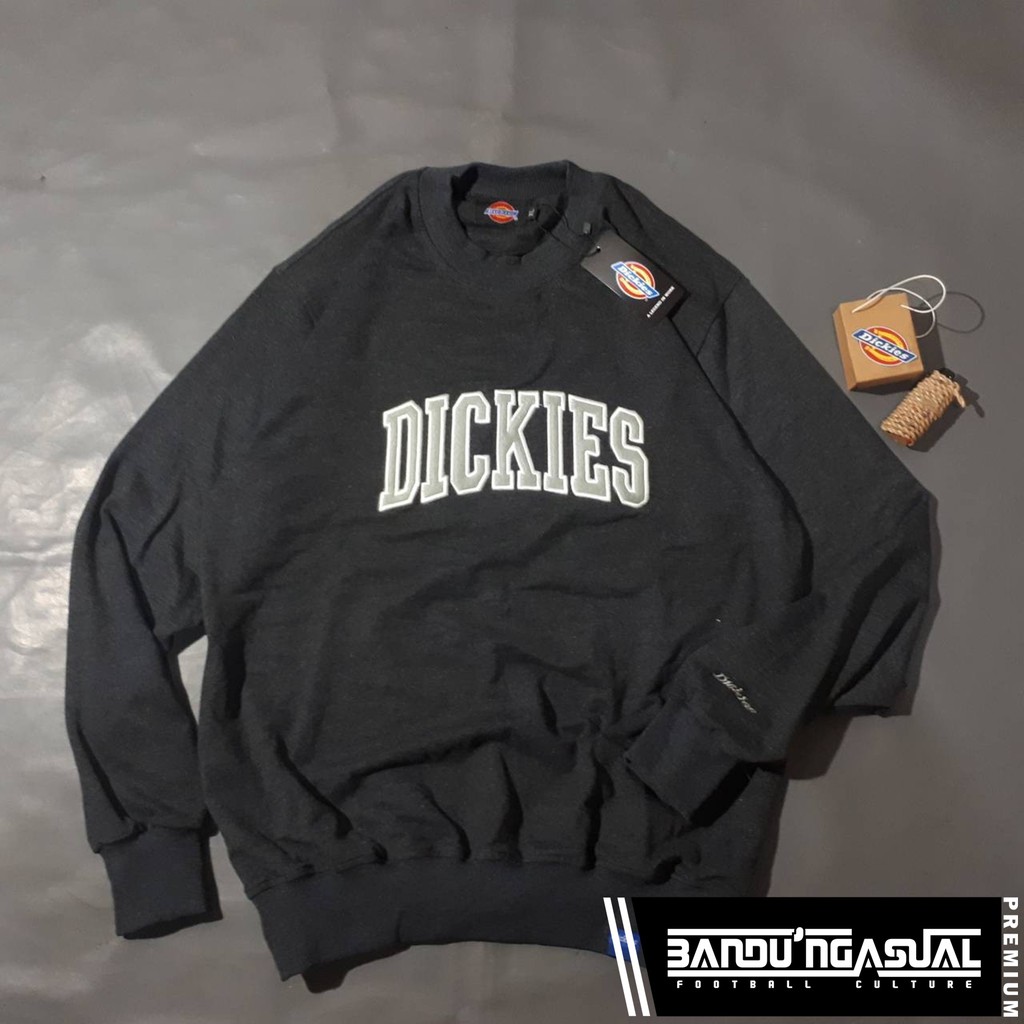 Crewneck DICKIES TEXT LOGO (GRAY) | Shopee Malaysia