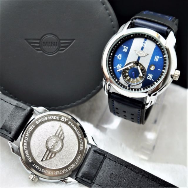 MINI COOPER WATCH BLUE LINE DESIGN | Shopee Malaysia
