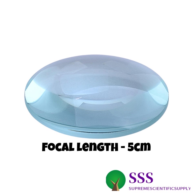 🔥[Ready stock]🔥Biconvex Lens | Kanta Biconvex(Diameter-50mm),Focal ...