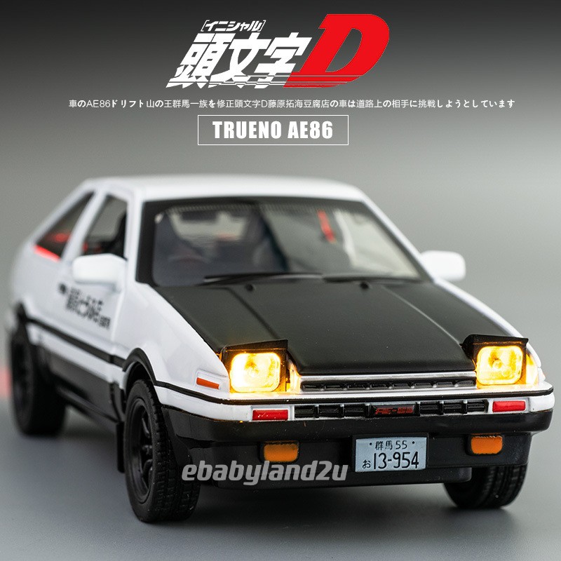 Die Cast 1:32 INITIAL D AE86 Alloy Diecast Car Model Pull Back Car Toys ...