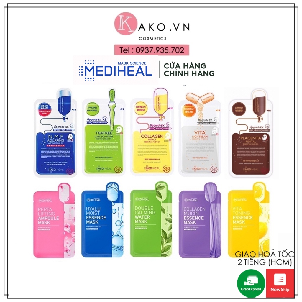 Mediheal Paper Mask Moisturizes, Whitens, Soothes, Removes Sebum And ...