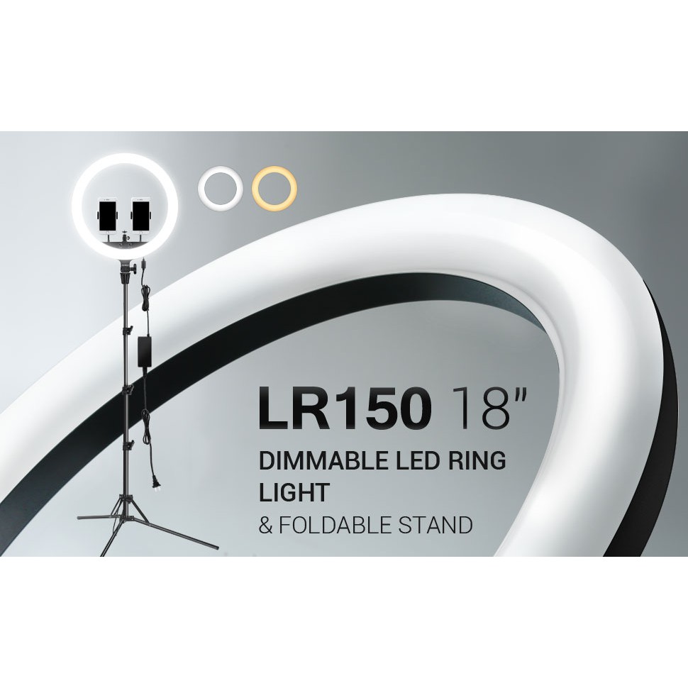 Godox LR150 Bi-Color LED Ring-Light (Black, 18") | Shopee Malaysia