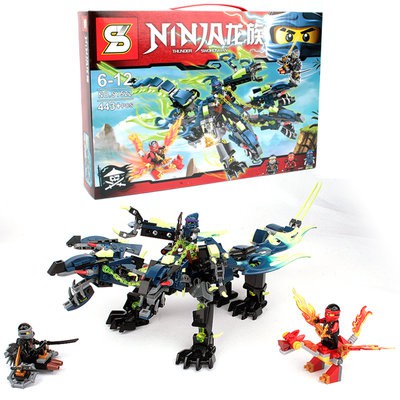 SY NINJAGO KAI WITH 3 HEAD FLYING DRAGON sy522 | Shopee Malaysia