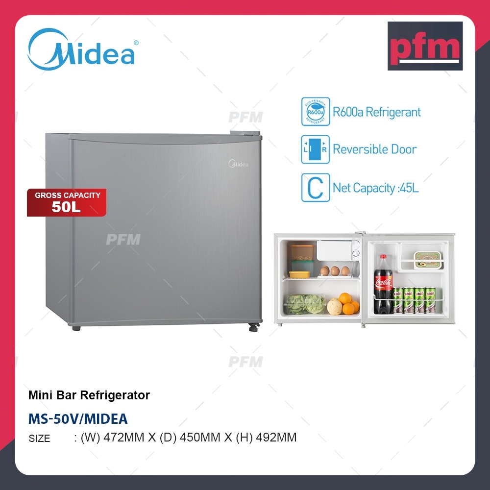 MIDEA MS-50V MINI BAR REFRIGERATOR | Shopee Malaysia