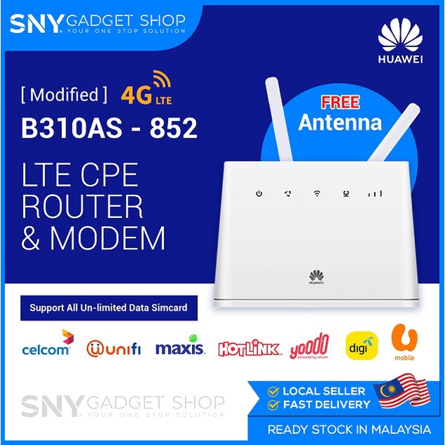 HUAWEI B310AS - 852 LTE CPE ROUTER & MODEM华为B310AS - 852华为路由器 [MODIFIED ...