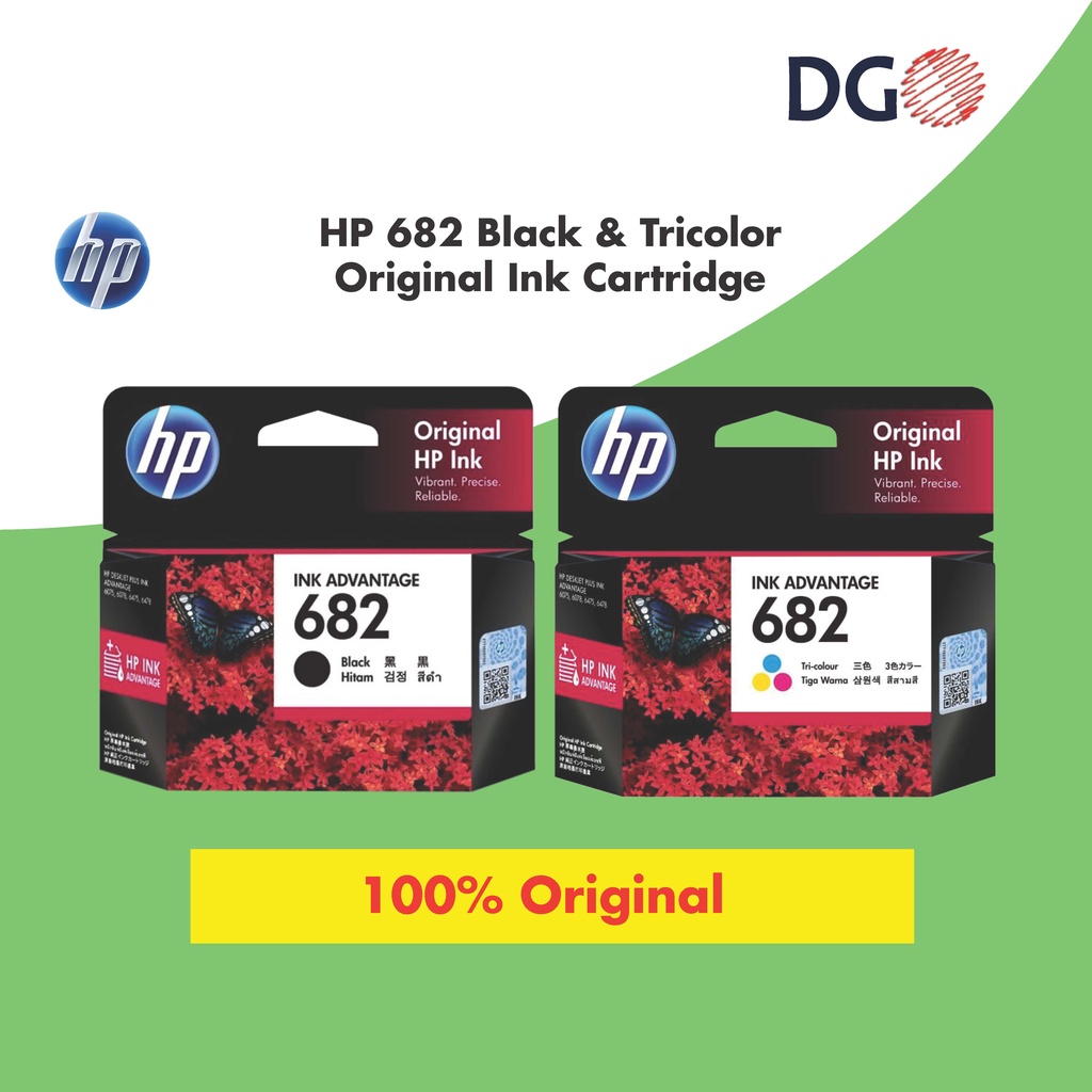 ORIGINAL HP 682 Black & Tri-Colour Ink Cartridge HP DESKJET 2336/2777 ...