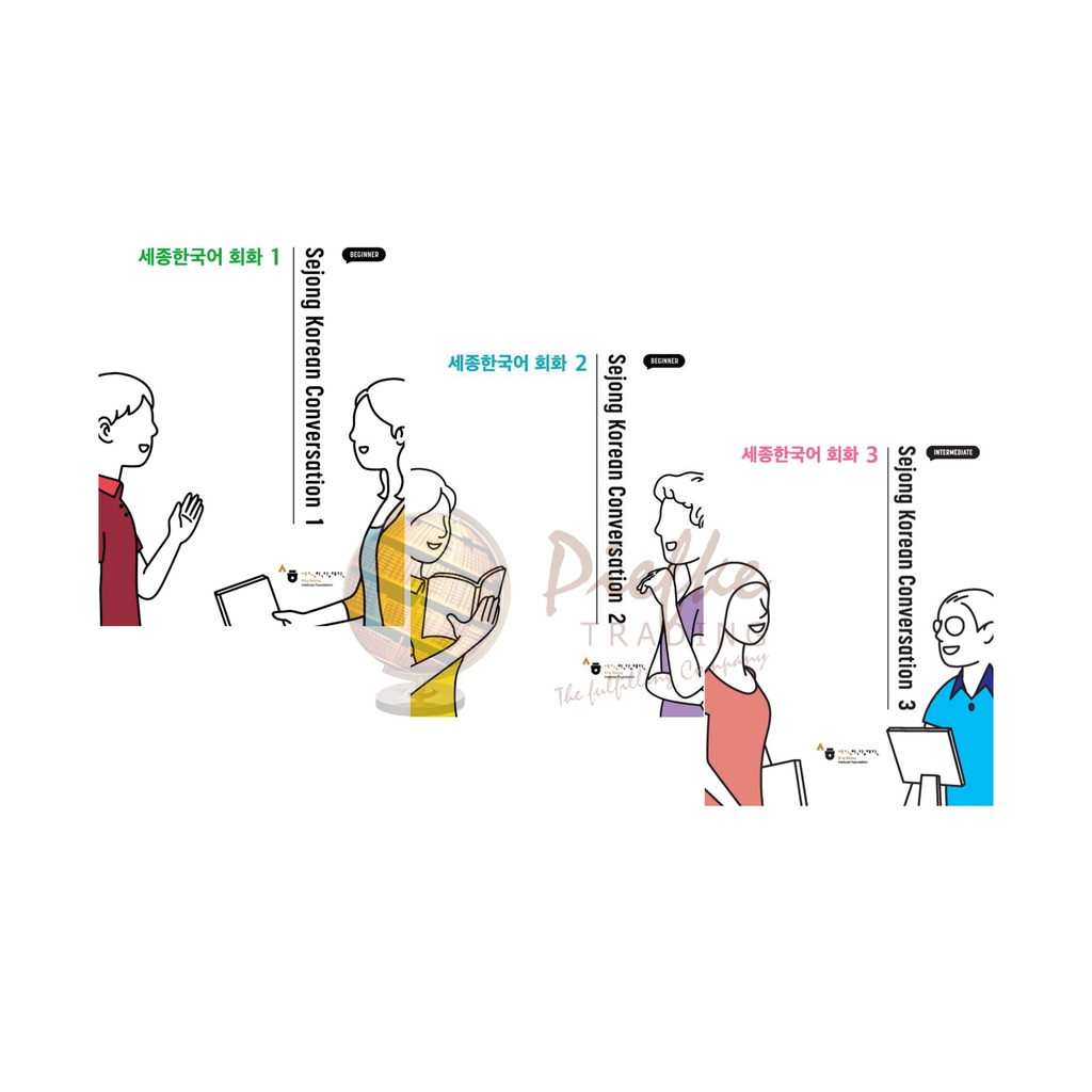 Sejong Korean Conversation 1,2,4 : Korean and English Edition; 100% ...
