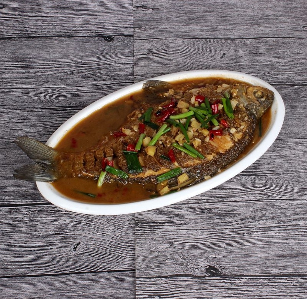 Oval Plate Deep Steam Fish Ceramic 12''/14''/16" Pinggan Bujur Viral ...