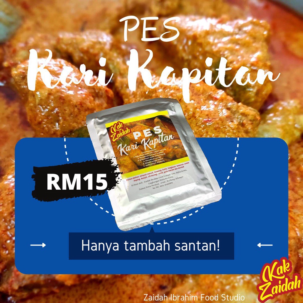 Kak Zaidah Ibrahim Pes Masakan Rempah Laksa Johor Rendang Tok Padang ...