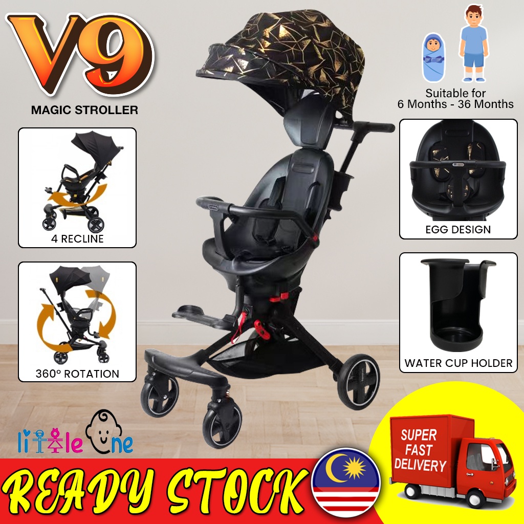 MAGIC STROLLER V9 Advanced Ultralight Foldable 2-Way Facing Adjustable ...