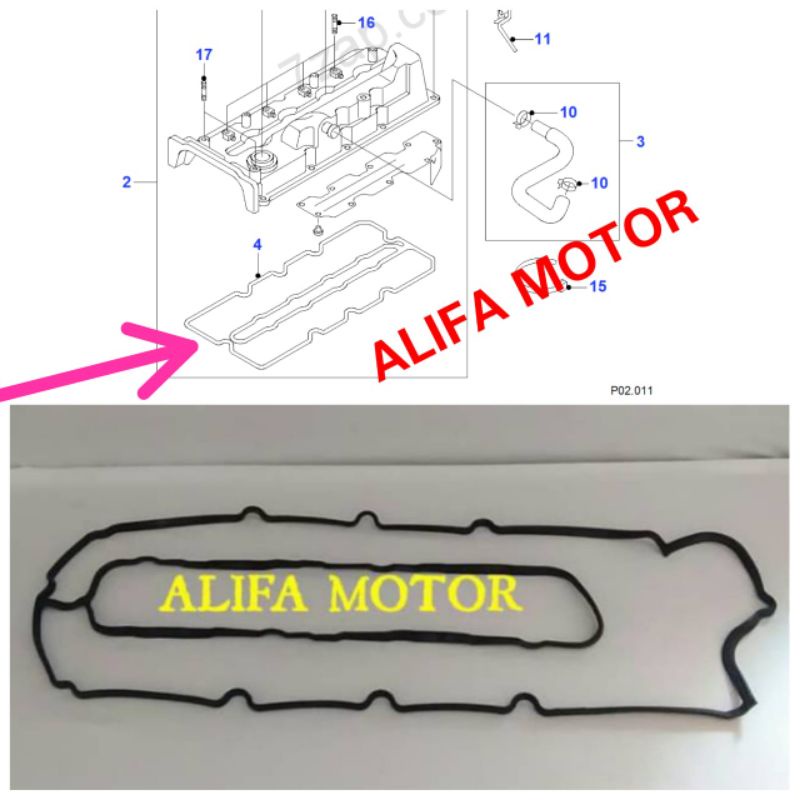 Seal Packing Valve COVER Ford Everest & Ranger TDCI Genuine Part Ford ...