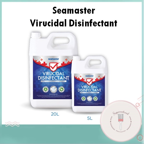 Virucidal Water-Based Disinfectant liquid 5L SEAMASTER | Seamaster ...