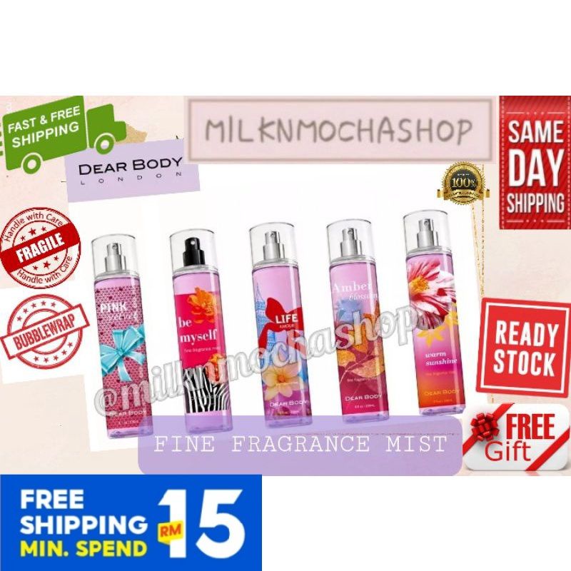 REPACK Fragrance Mist | Perfume | Body Spray DEAR BODY LIMITED | Shopee ...