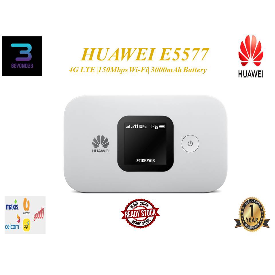 Huawei E5577 3000mAH 4G LTE Portable Mobile WIFI Hotspots Router (U Mobile set) | Shopee Malaysia