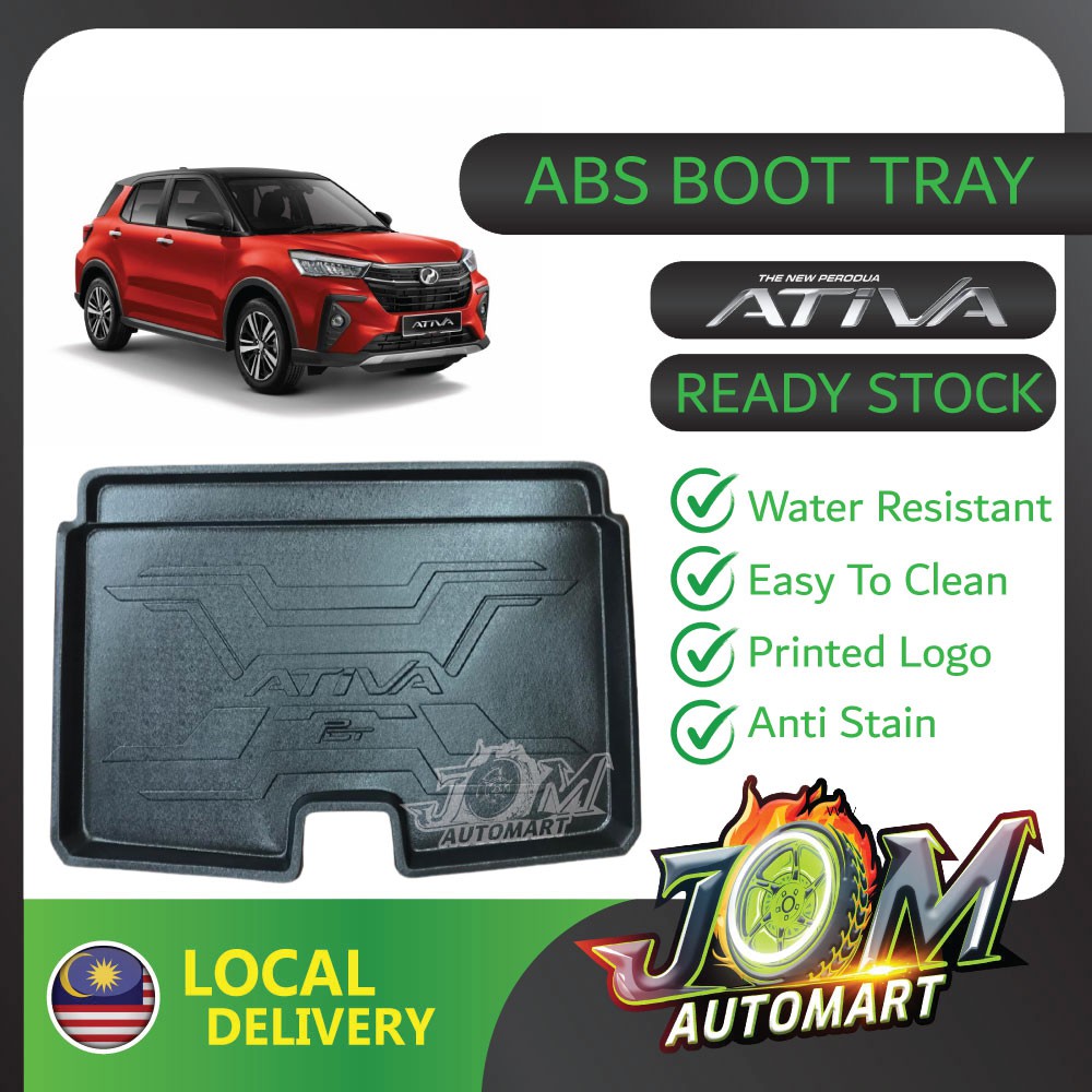 Perodua Ativa Original HDPE Non Slip Rear Trunk Boot Cargo Tray ...