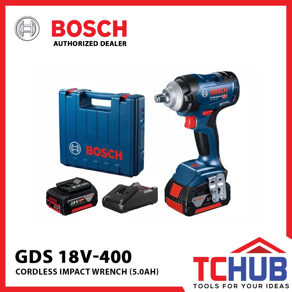 [Bosch] GDS 18V-400 Cordless Impact Wrench (5.0Ah) | Shopee Malaysia