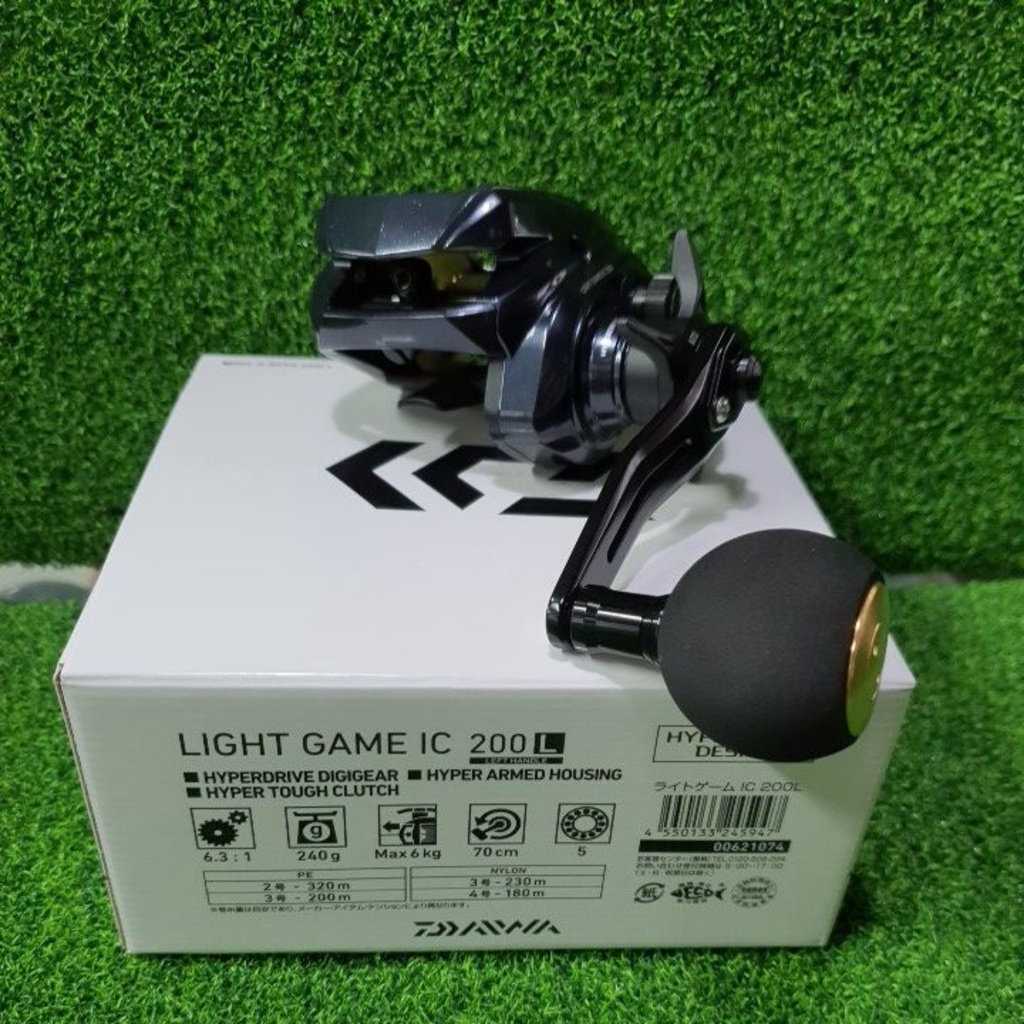 Daiwa LIGHT GAME IC 200L Baitcasting Reel | Shopee Malaysia