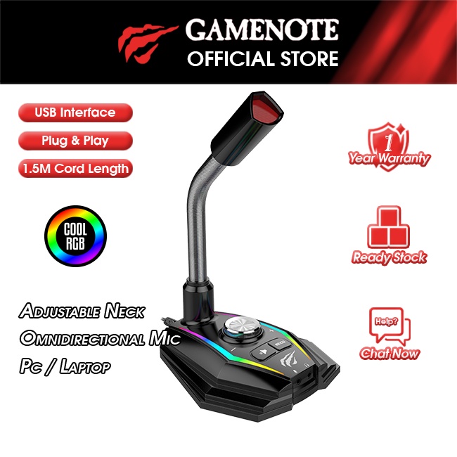 GAMENOTE GK56 USB RGB Gaming Microphone | Shopee Malaysia