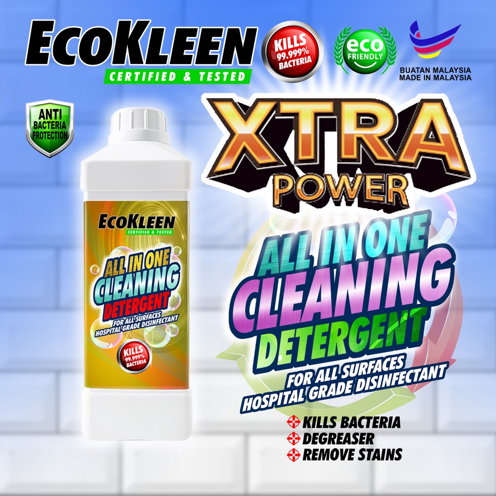 Eco Kleen All In One Anti Bacteria Cleaning Detergent - Extra Power ...