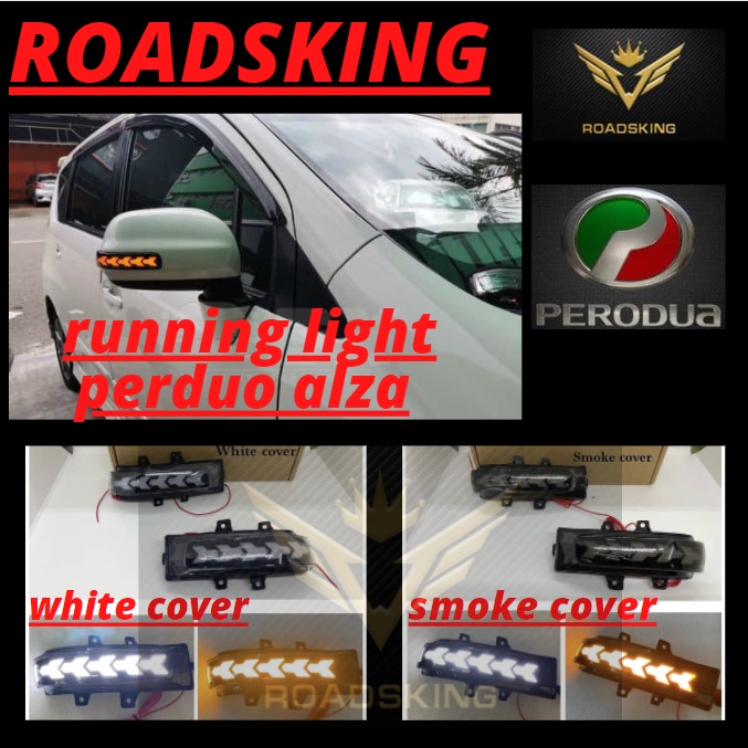 [ 2PCS ] PERODUA ALZA 2009~2017 SIDE MIRROR LED SIGNAL LIGHT RUNNING ...