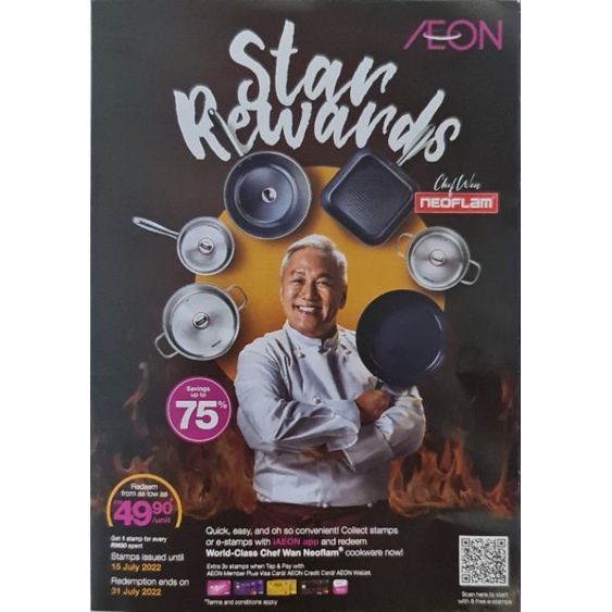 AEON Exclusive World-Class Chef Wan Neoflam Cookware Collection Sticker ...