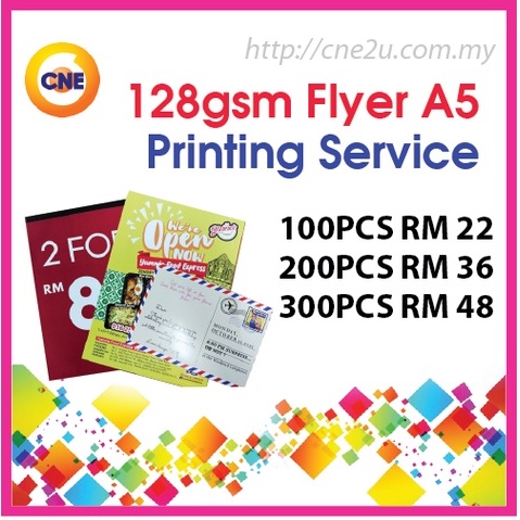 Flyer Printing A5 128gsm Art Paper / leaflet / brochure / 传单 | Shopee ...