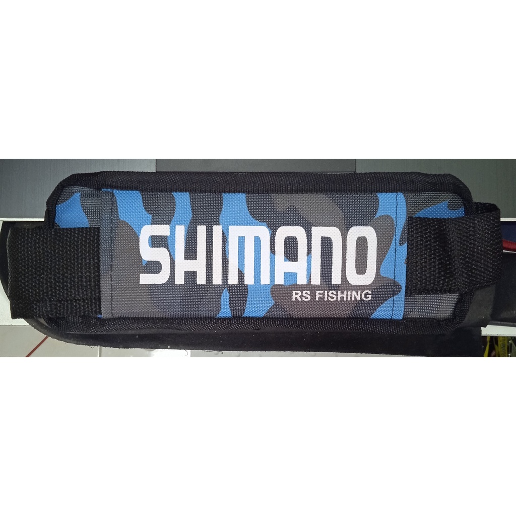 SHIMANO DAIWA Fishing Rod Adjustable Shoulder Belt Travel Tackle Holder ...