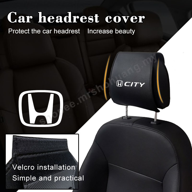 Honda Car Headrest Cover For Honda City Jazz Beat Civic Accord HR-V CR ...