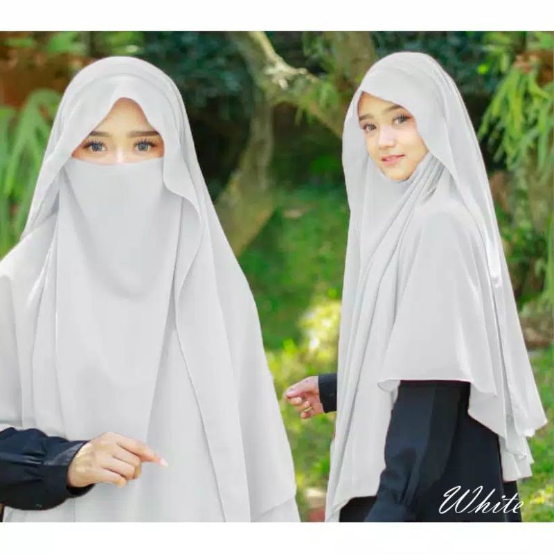 Jilbab Hijab Hijab Bergo Instant French Khimar Veil Tali Siti Aminah ...