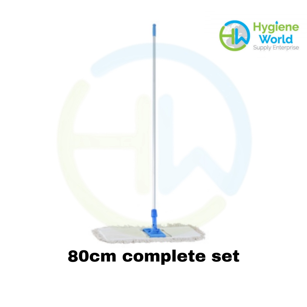 Dust Mop Cotton Complete Set 80cm [DUST MOP SLEEVE + DUST MOP FRAME ...