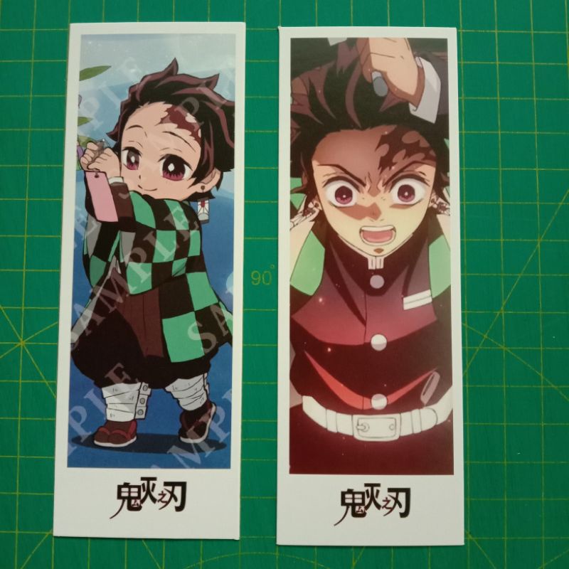 ANIME 2pcs/set Bookmark Kimetsu no Yaiba Demon Slayer Nezuko zenitsu ...