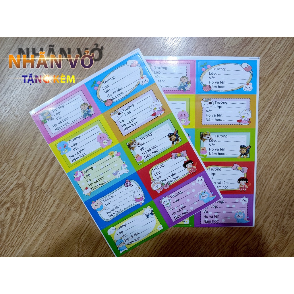 Notebook labels with pre-adhesive stickers (20 labels) | Shopee Malaysia