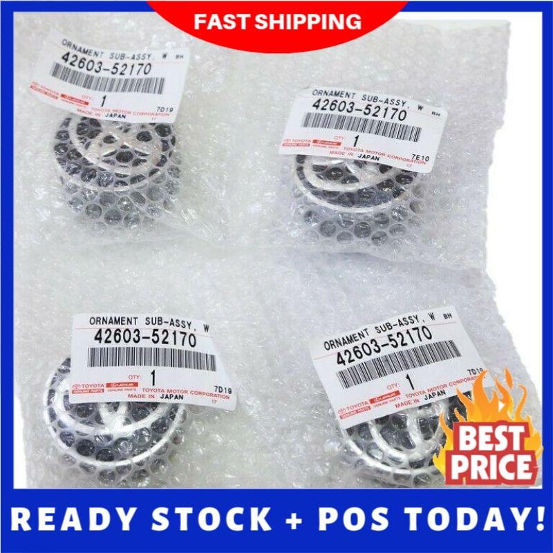 ORIGINAL TOYOTA GENUINE VOIS, ALTIS, CARMY, INNOVA, CENTRE RIM CAP ...