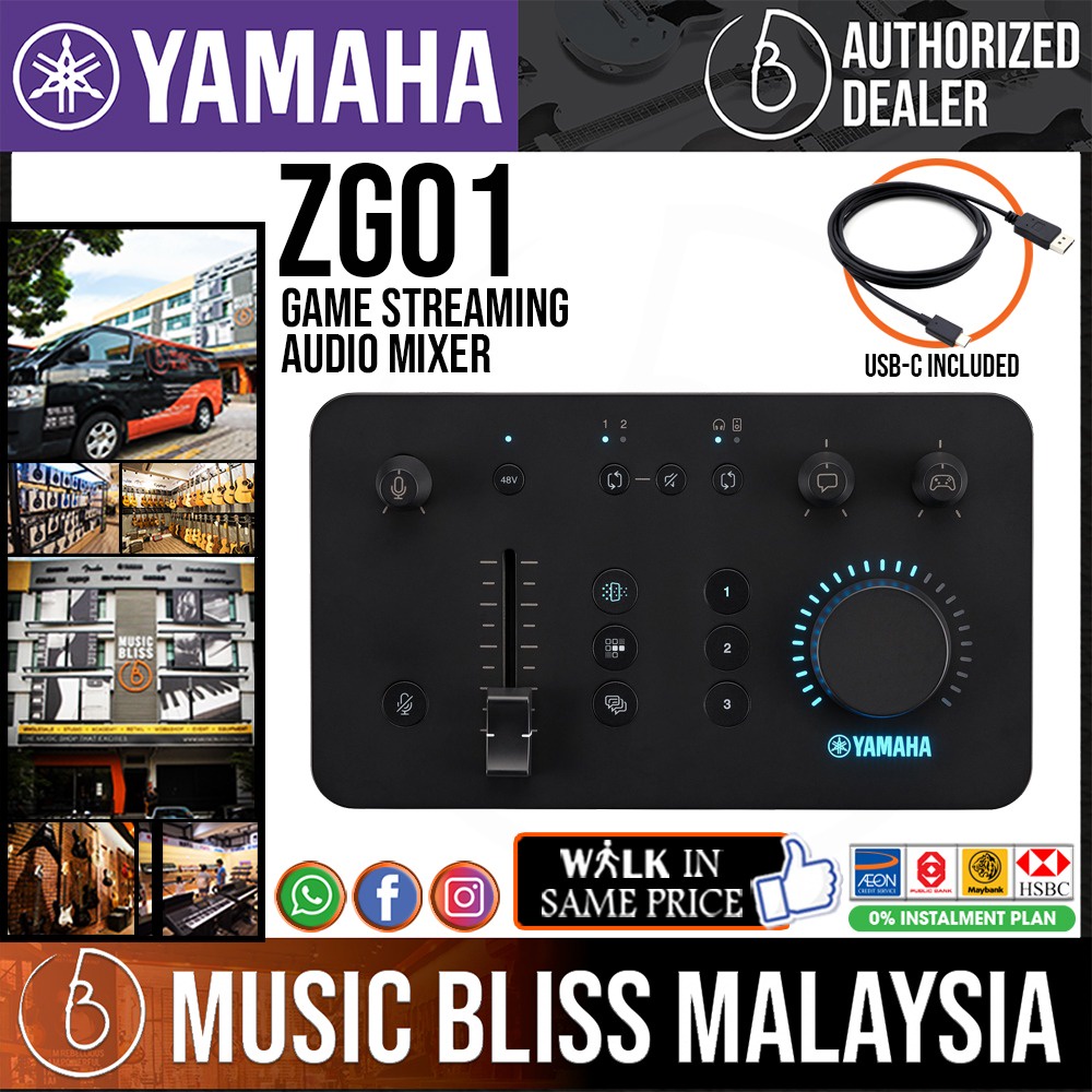 Yamaha ZG01 Game Streaming Audio Mixer (ZG-01) | Shopee Malaysia