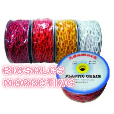 6mm x 20 metre PVC Plastic Link Chain Colourful Chain / PVC Rantai ...