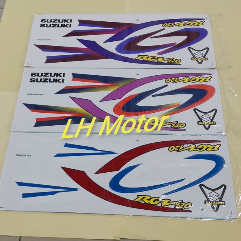 SUZUKI🌟 RGV 120 ( 3 ) 🌟BODY STICKER | Shopee Malaysia