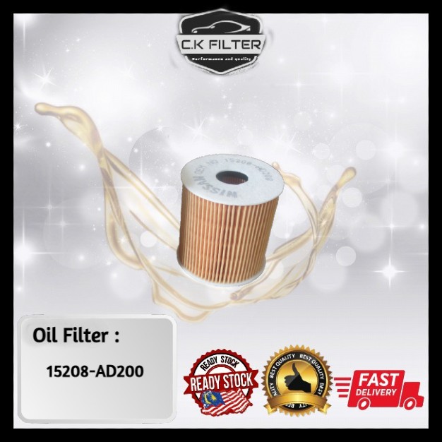 Nissan Frontier D22 15208-AD200 Oil Filter | Shopee Malaysia