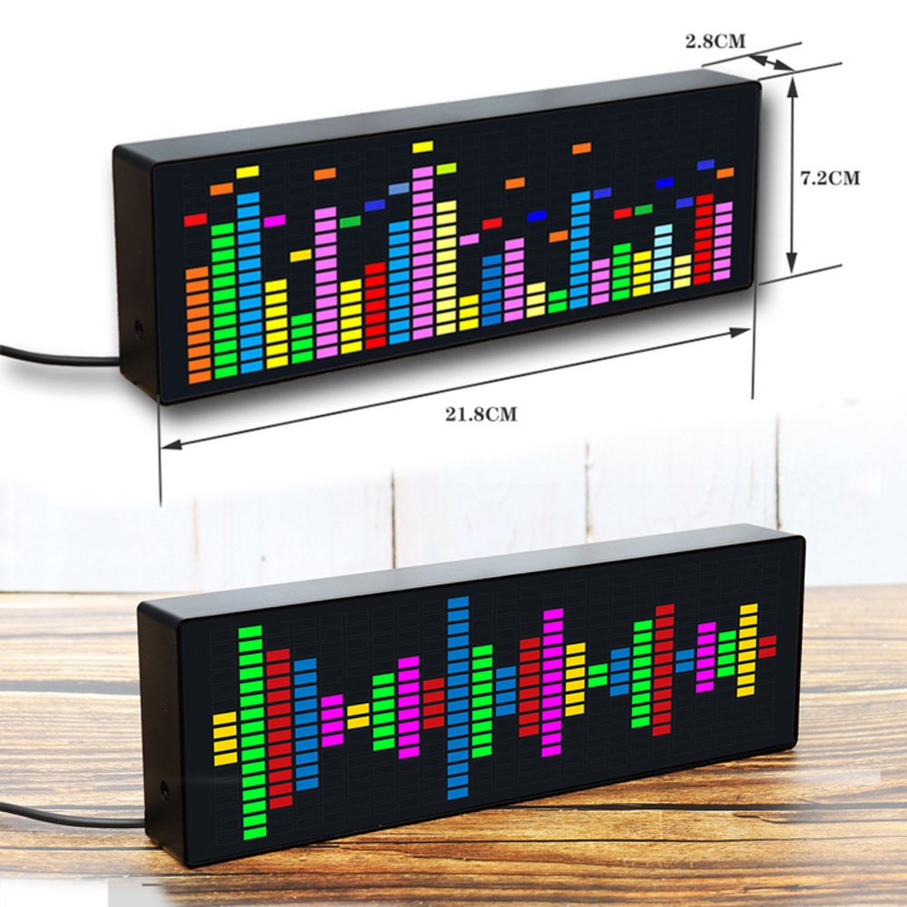 Multifunctional LED Music Spectrum Rhythm Lights Voice Sensor 1624 RGB ...