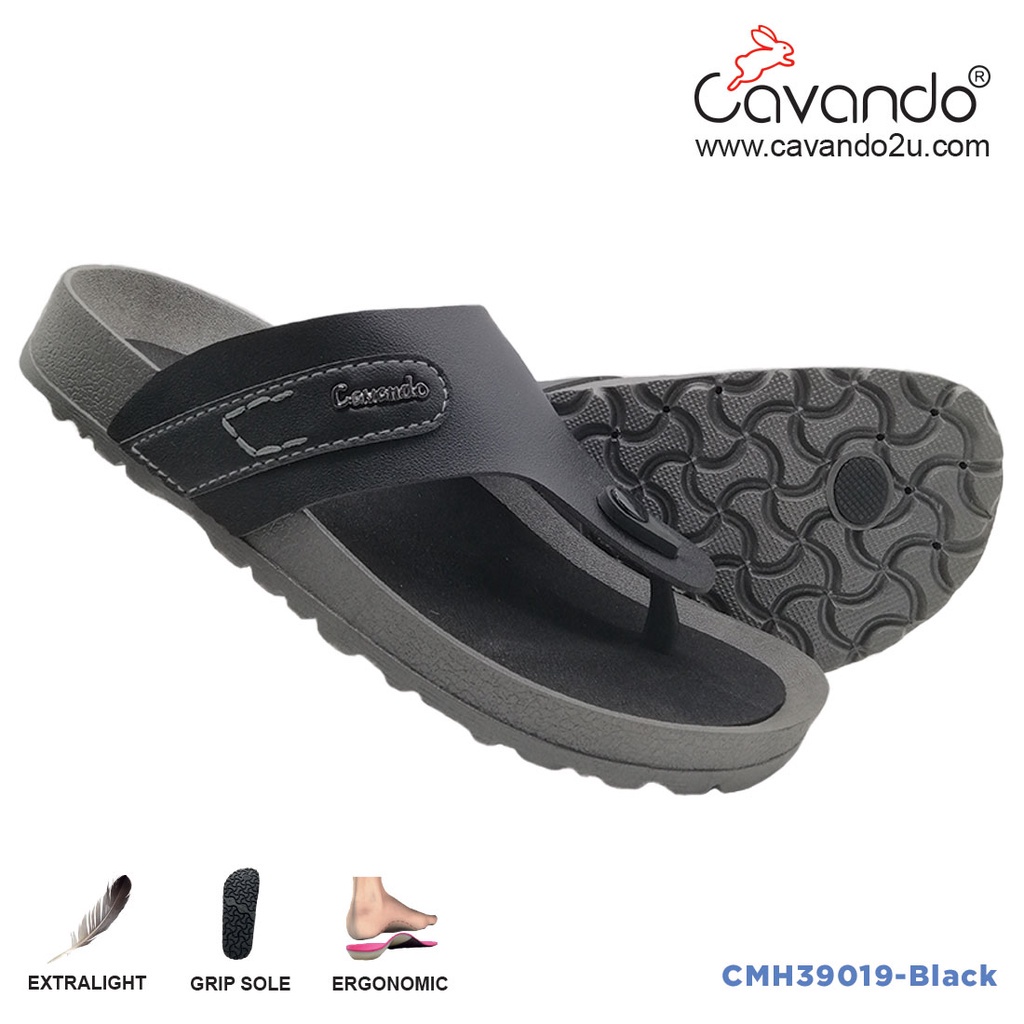 Cavando Men's Sandal CMH39019/CMH39020 (Black/Blue) | Shopee Malaysia