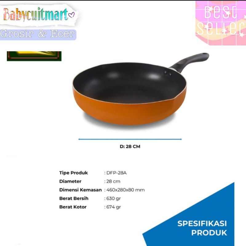 Miyako Cookware Deep Frypan 28cm / Frying Pan (DFP-28A) | Shopee Malaysia