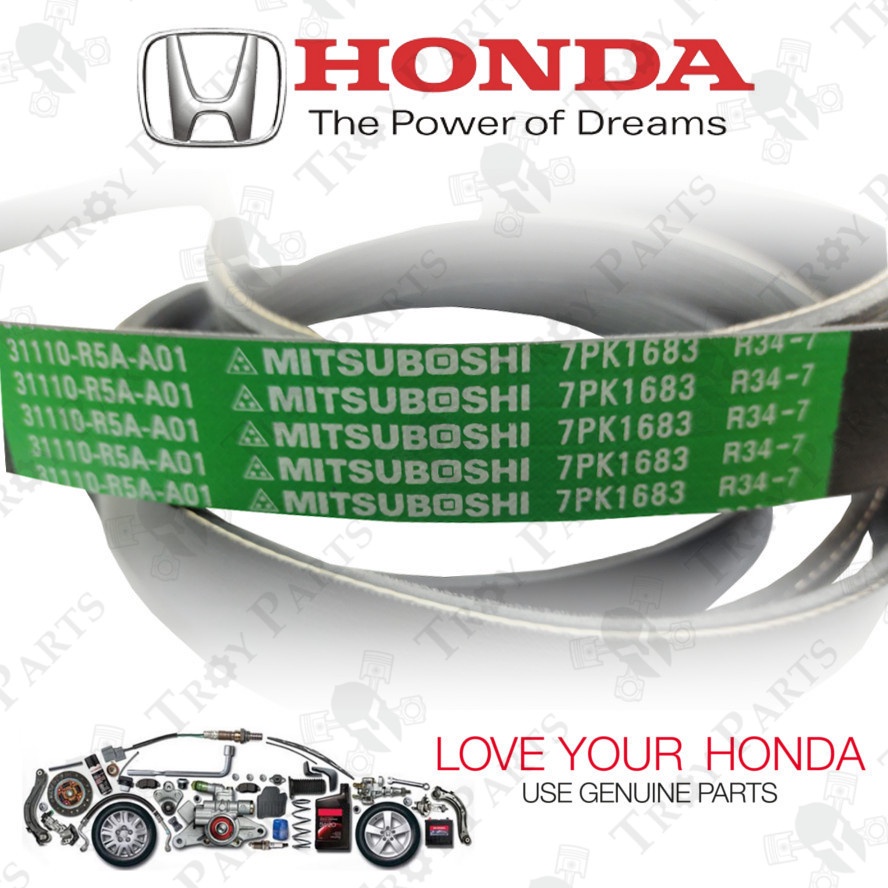 Original Honda Fan Belt 31110-R5A-A01 for Honda CRV TOA 2.4 - 7PK1683 ...