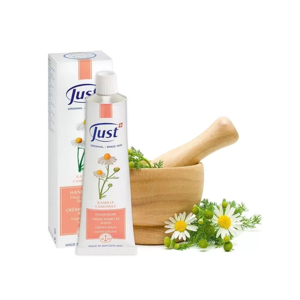 Original [Swiss JUST] Chamomile Hand Cream 100 ml (Made in Switzerland ...
